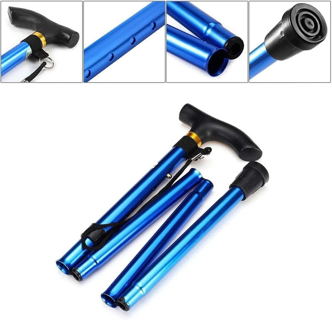 Cane Walking Stick Adjustable Folding walking Aluminum Collapsible ...