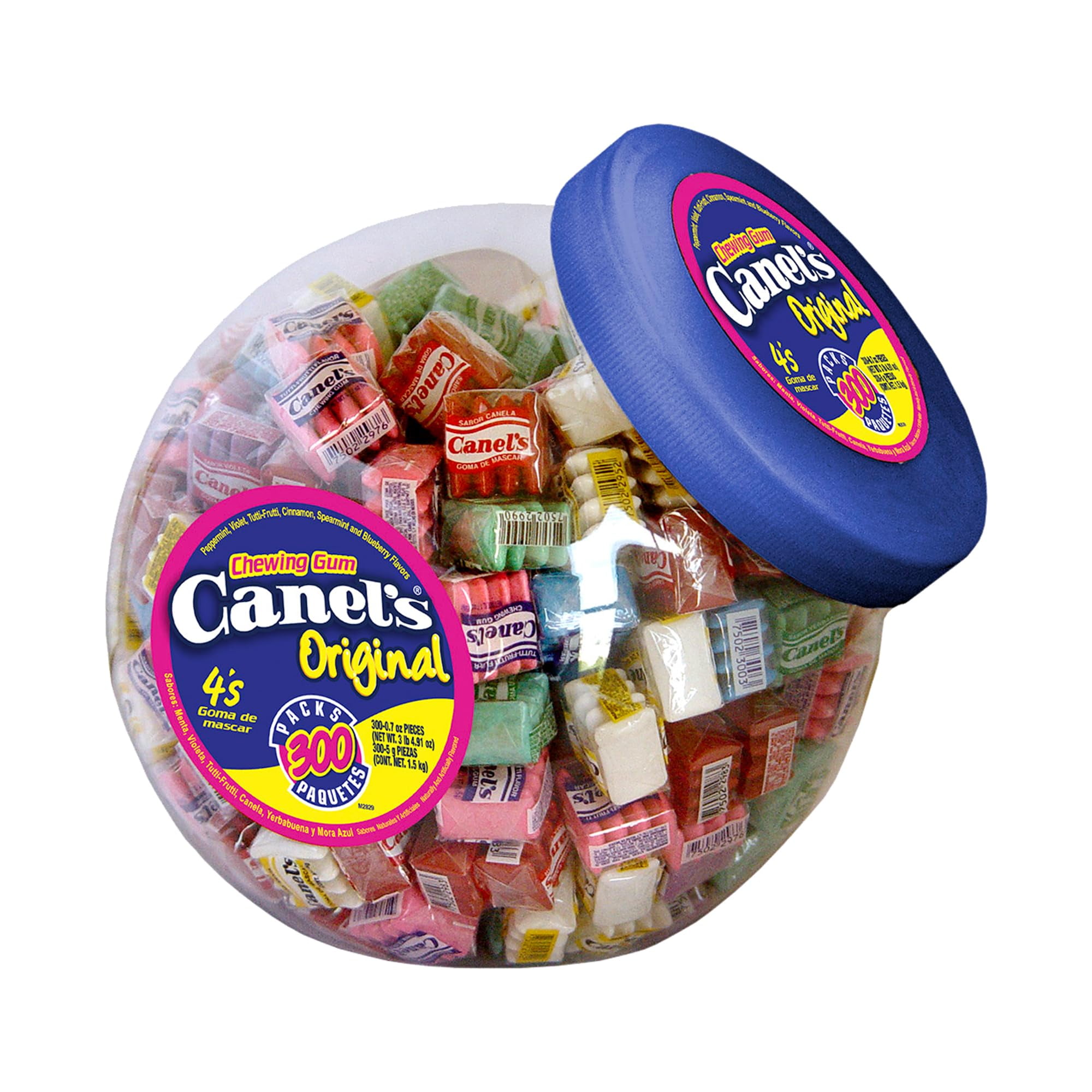 Canel's 4-Piece Gum Pack BCF26 Jar in Original Flavors - Peppermint ...