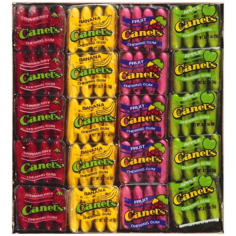 Canel's Variety Assorted Fruit Flavors Chewing Gum, 4 pc, 20 ct ...