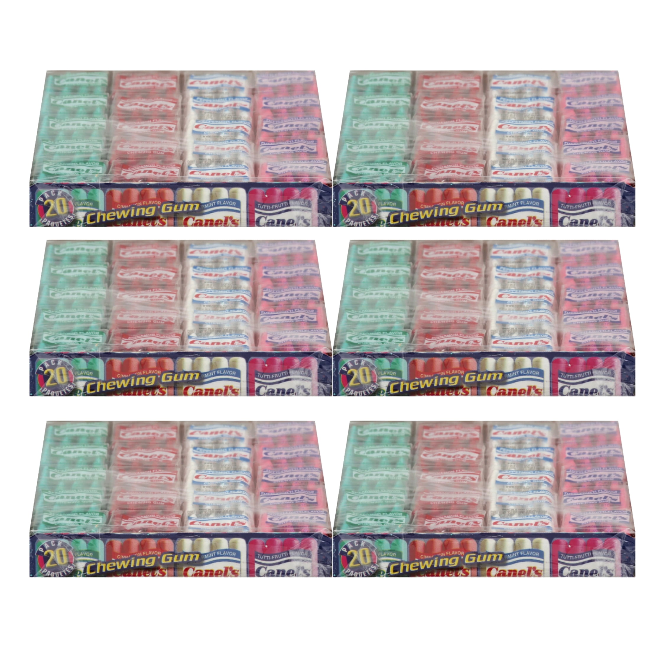 Canel's Chewing Gum with 4 Assorted Flavors Peppermint, Cinnamon ...