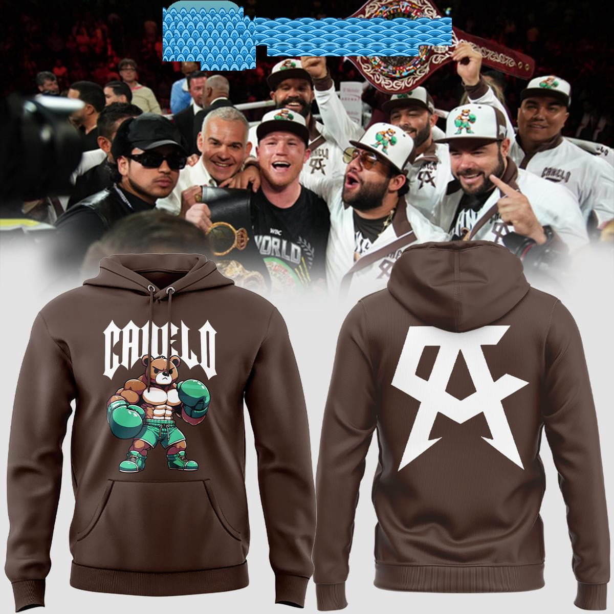 Canelo Alvarez 2024 The Winner Bear Best Fighter Hoodie T-Shirt ...