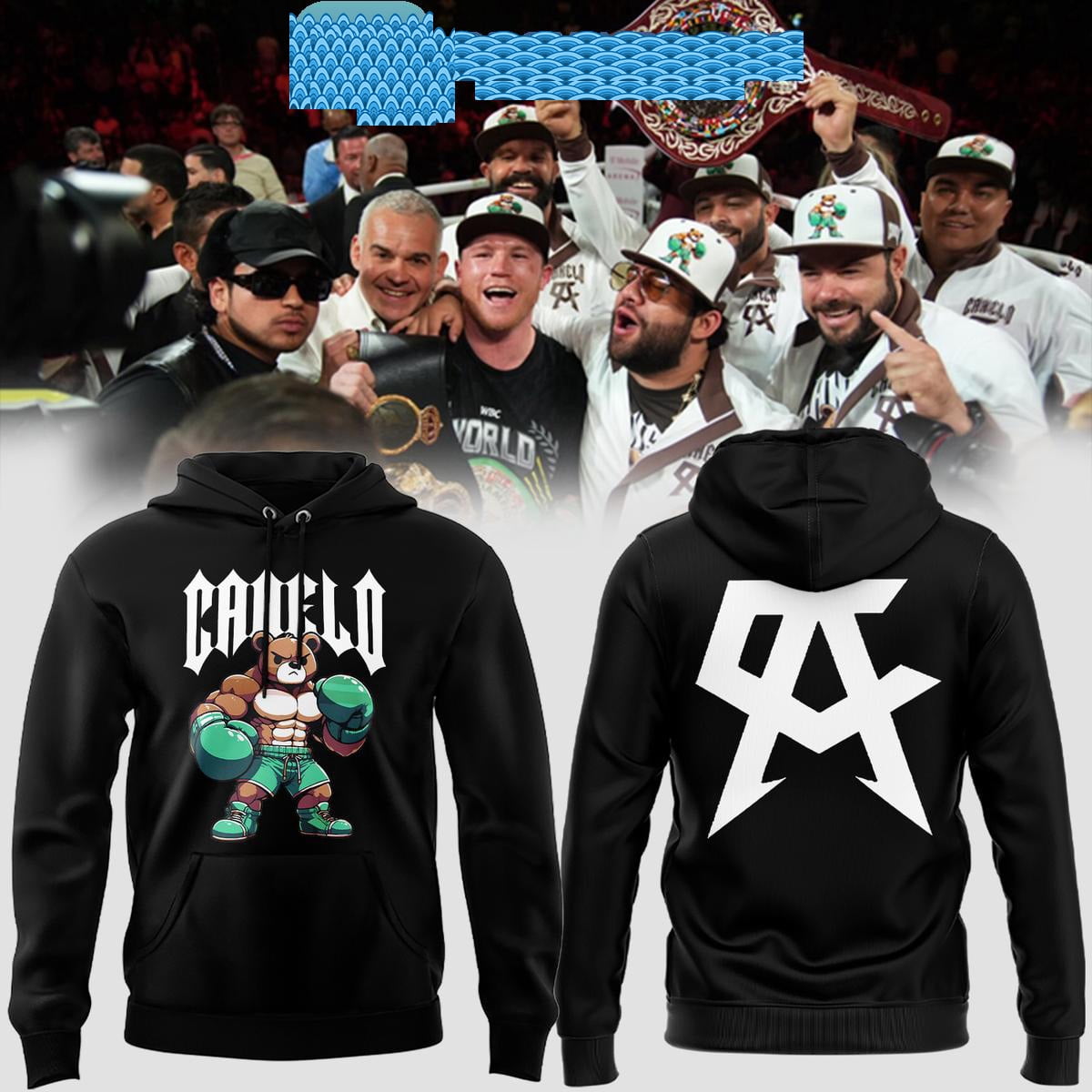 Canelo Alvarez Bear The Champions 2024 Hoodie T-Shirt - Walmart.com