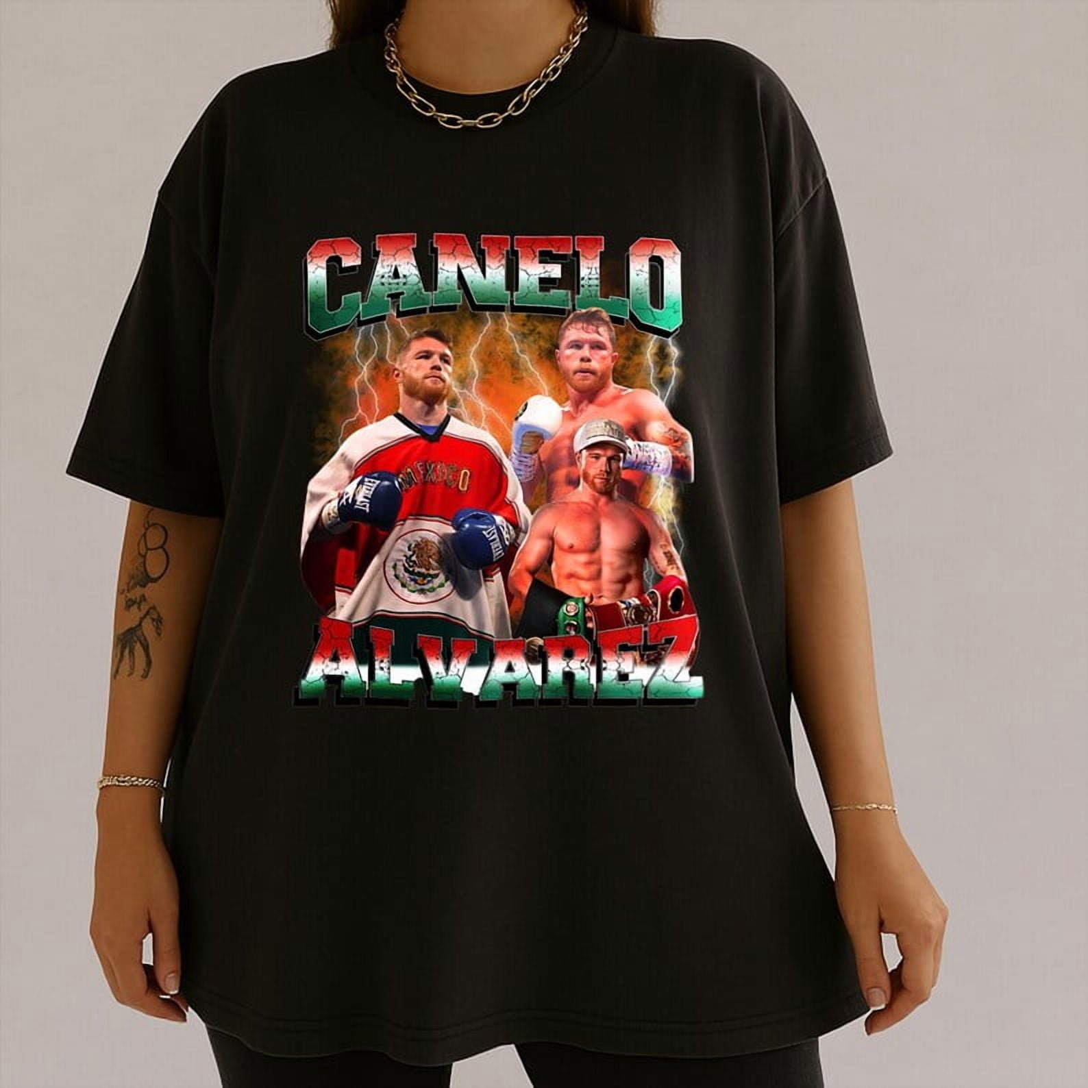 Canelo Alvarez Retro T-Shirt, Boxing Retro Shirt, Vintage Bootleg Tee ...