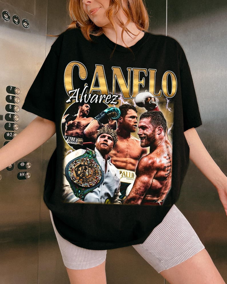 Canelo Alvarez Vintage Bootleg T Shirt, Canelo Alvarez Tee, Boxing ...