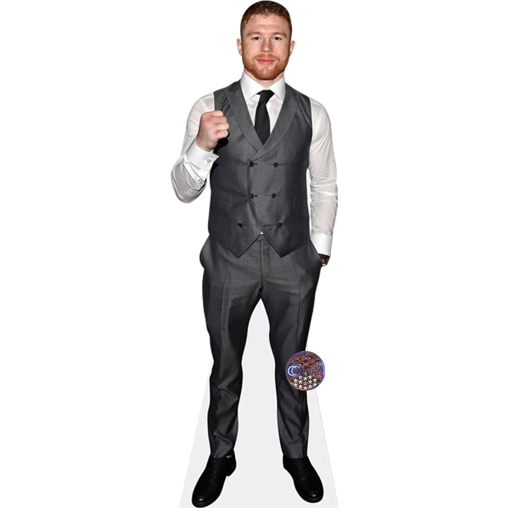 Canelo Álvarez (Grey Suit) Mini Cardboard Cutout Standee - Walmart.com