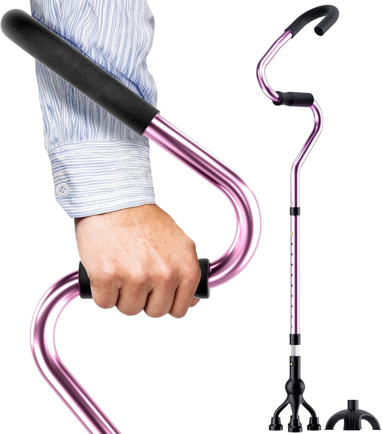 Canes for Men & Women, Self Standing Lightweight Adjustable Walking ...