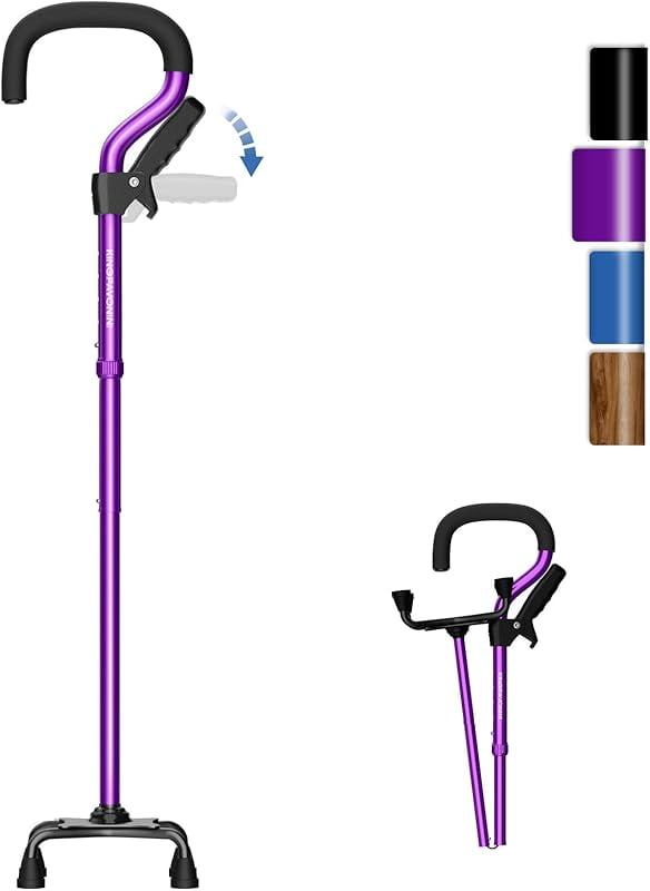 Canes for Women/Men with Second Handle, Foldable & Adjustable Walking ...