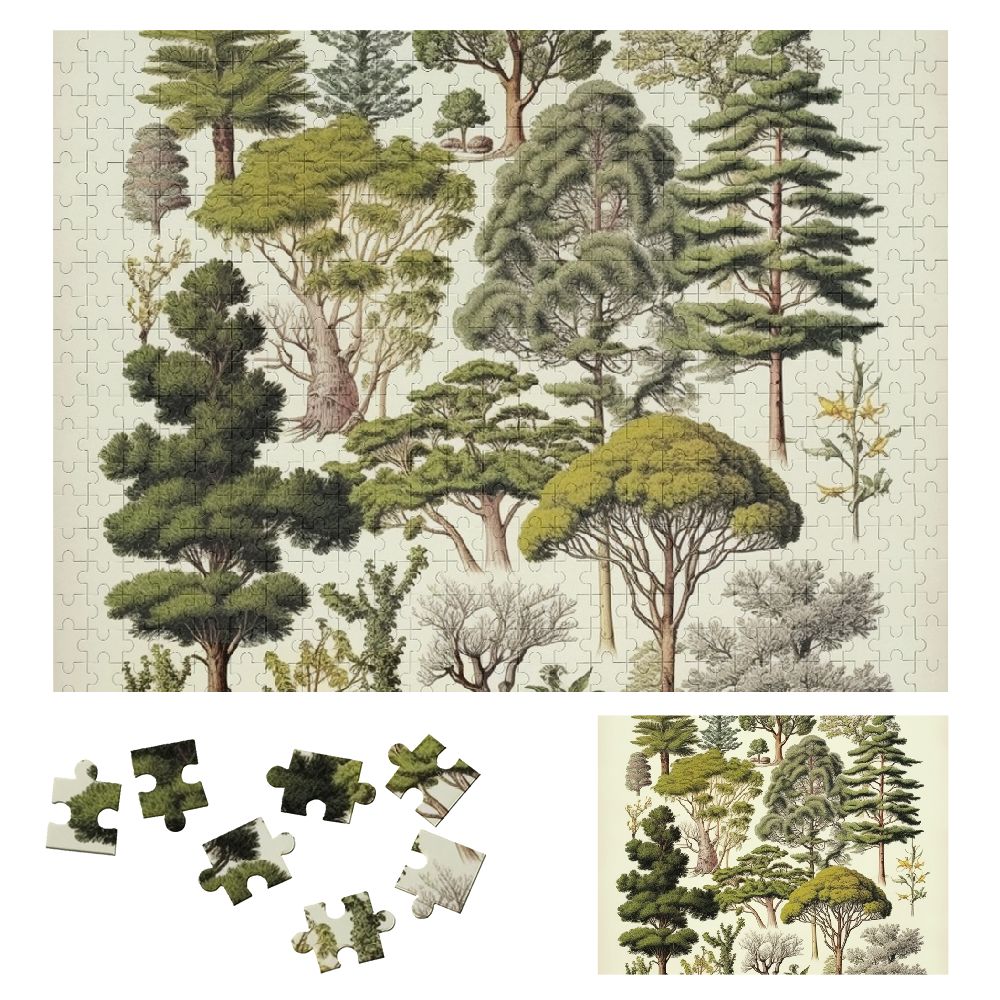Canfashion Trees Plants Naturalism Wooden Jigsaw Puzzle Gift for Family ...