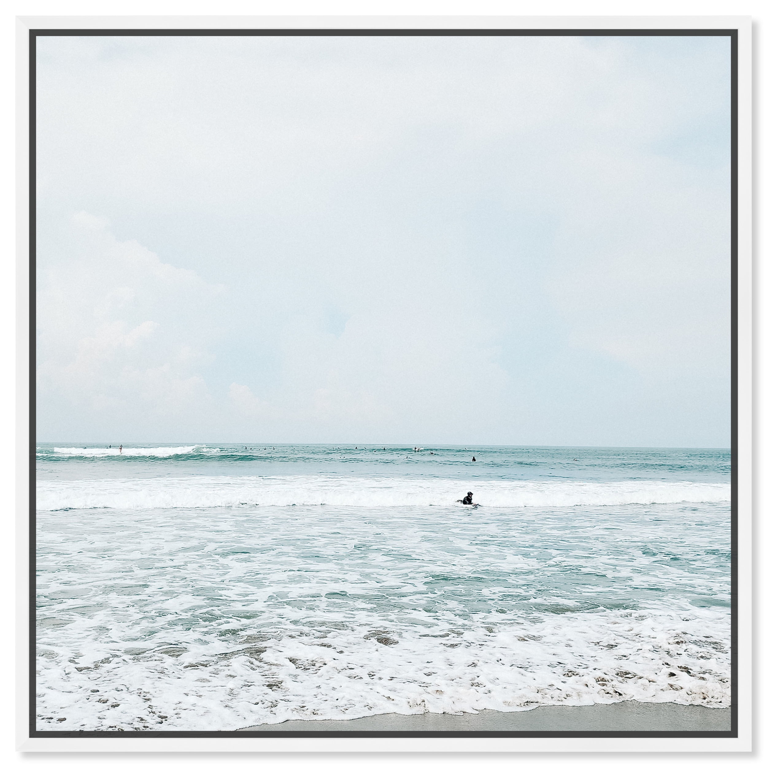 Canggu Surf Landscape Photography Canvas Wall Art by Notoriart, White ...