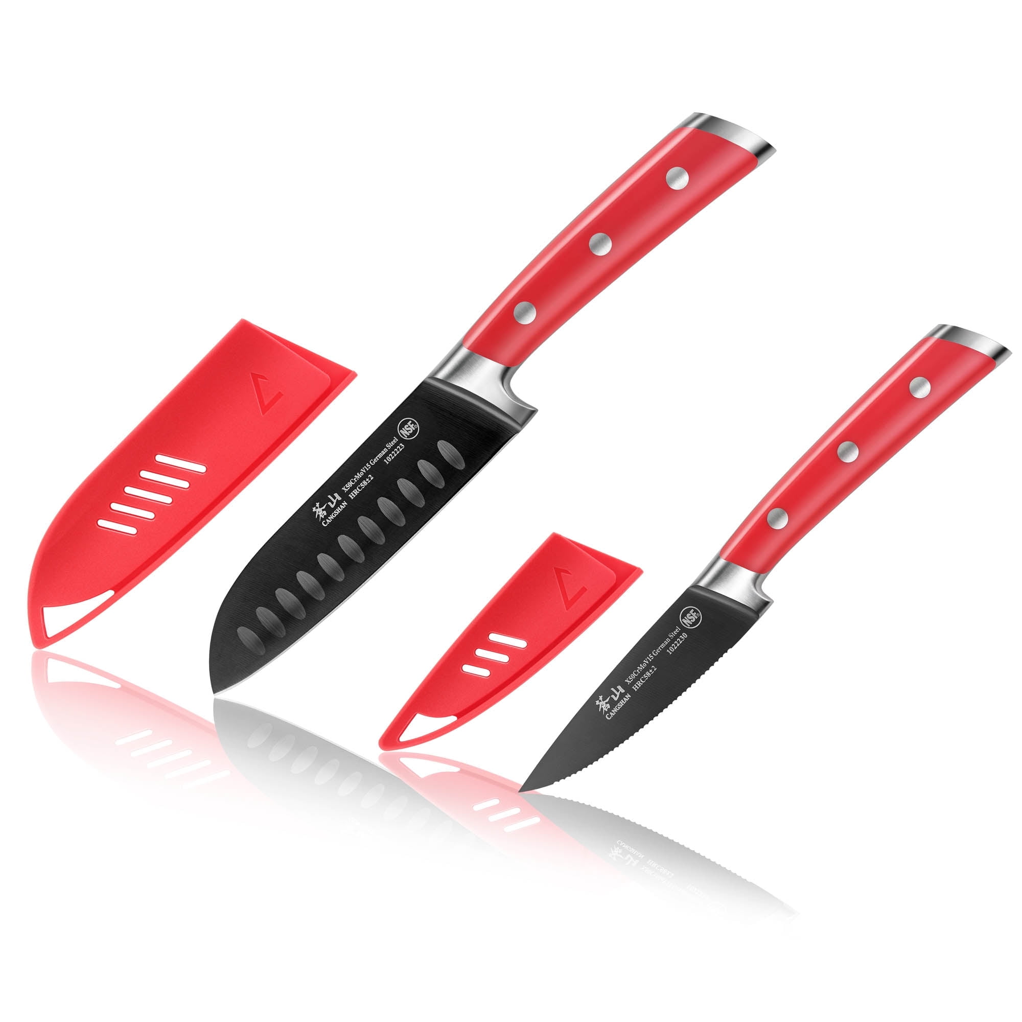 Cangshan S+ Series 1022131 German Steel Forged 2-Piece Titanium Coated ...