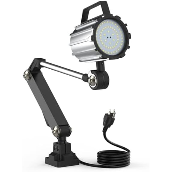 Cangzhoucl Wood Lathe Light, 18W Swing arm Machine Work Light, 1800 ...