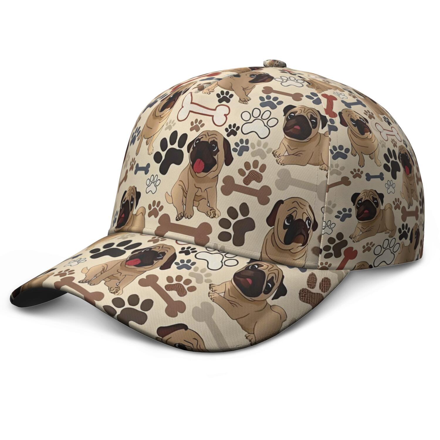 Canine Art Baseball Cap - Funny Dog Design Breathable Sports Hat ...