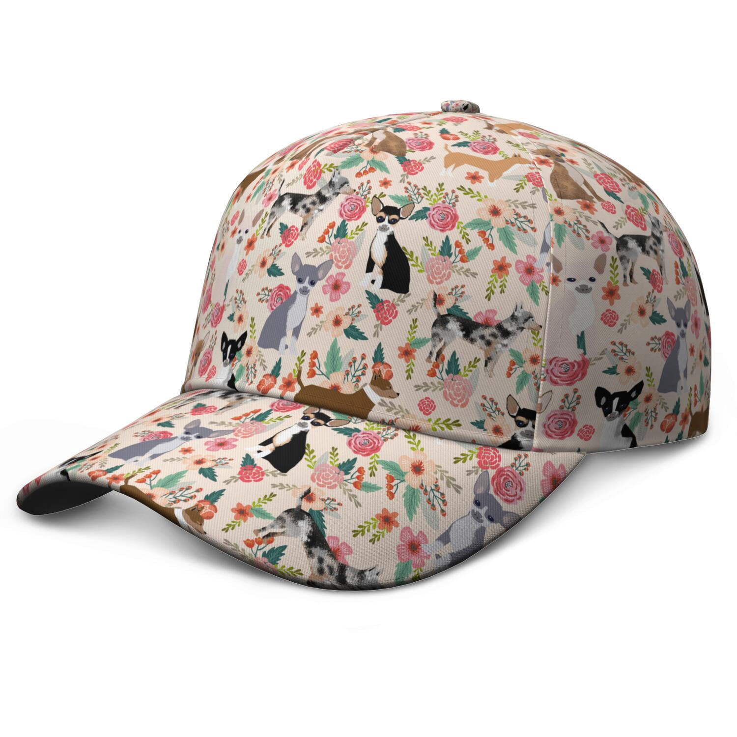 Canine Art Baseball Cap - Funny Dog Design Breathable Sports Hat ...