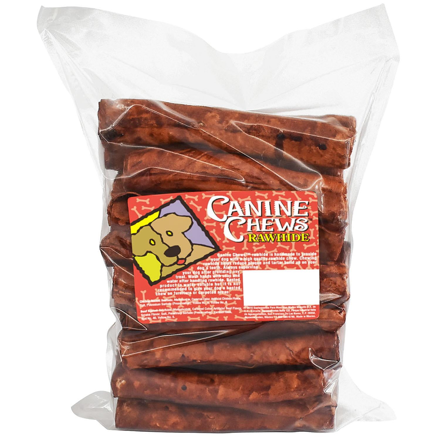 Canine Chews 8" Basted Rawhide Retrievers for Dogs - 25 ct. (Choose ...