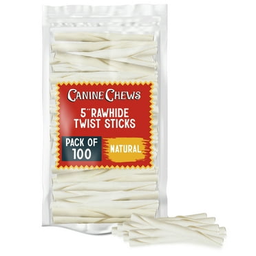 CANINE CHEWS 10" Beef Basted Dog Rawhide Bones | Savory Natural ...