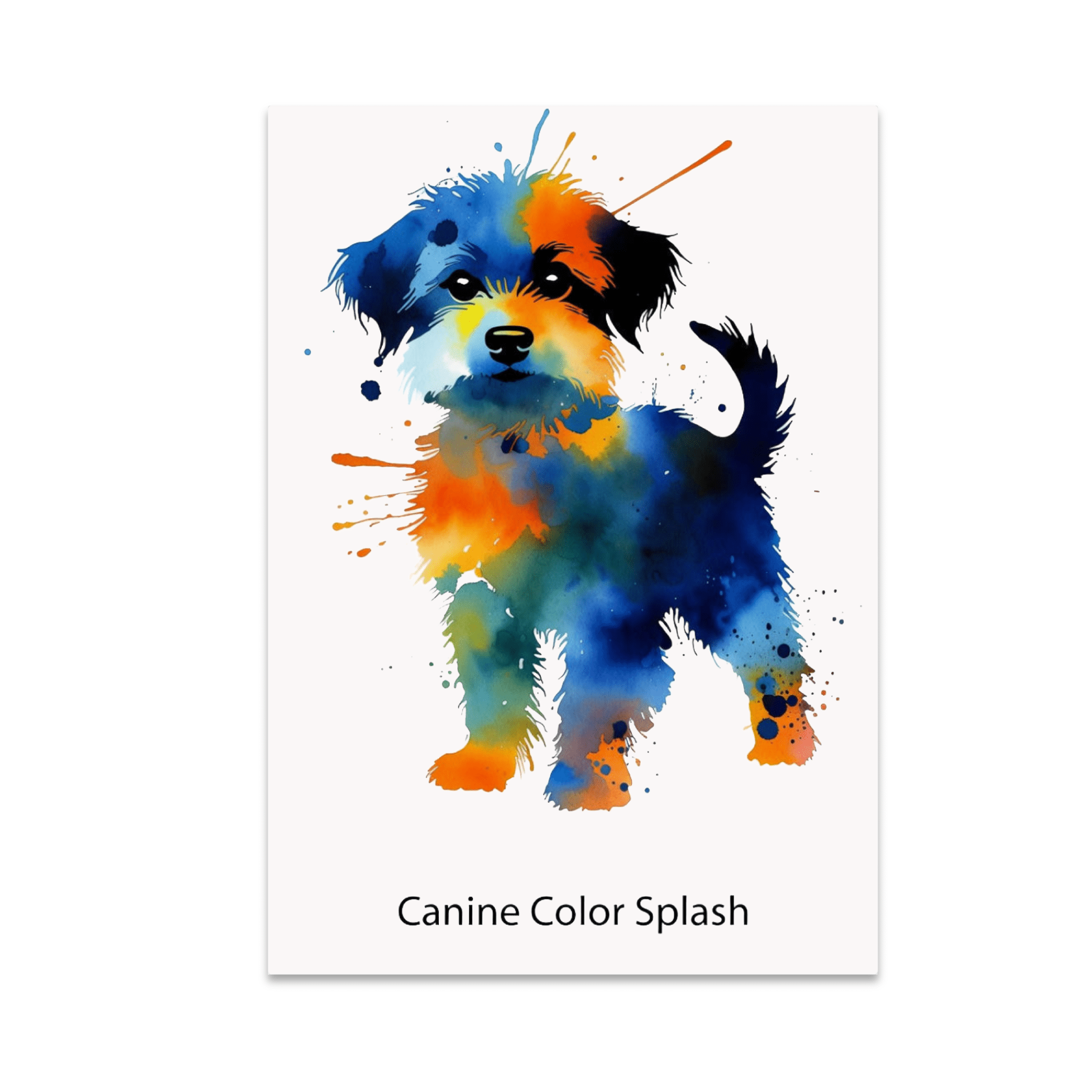 Canine Color Splash Dog Art - Pet Lover - 13x19 Poster Print - Walmart.com