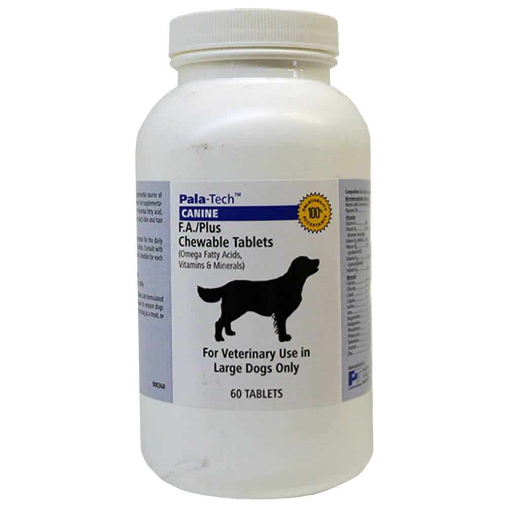 Pala-Tech Canine F.A. Plus Chewable Supplement Vitamins for Large Dogs ...