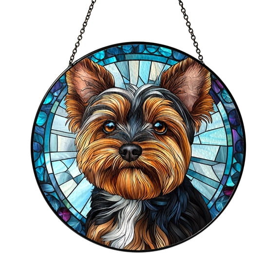 Canine Inspired Stained Glass Window Suncatcher - Walmart.com