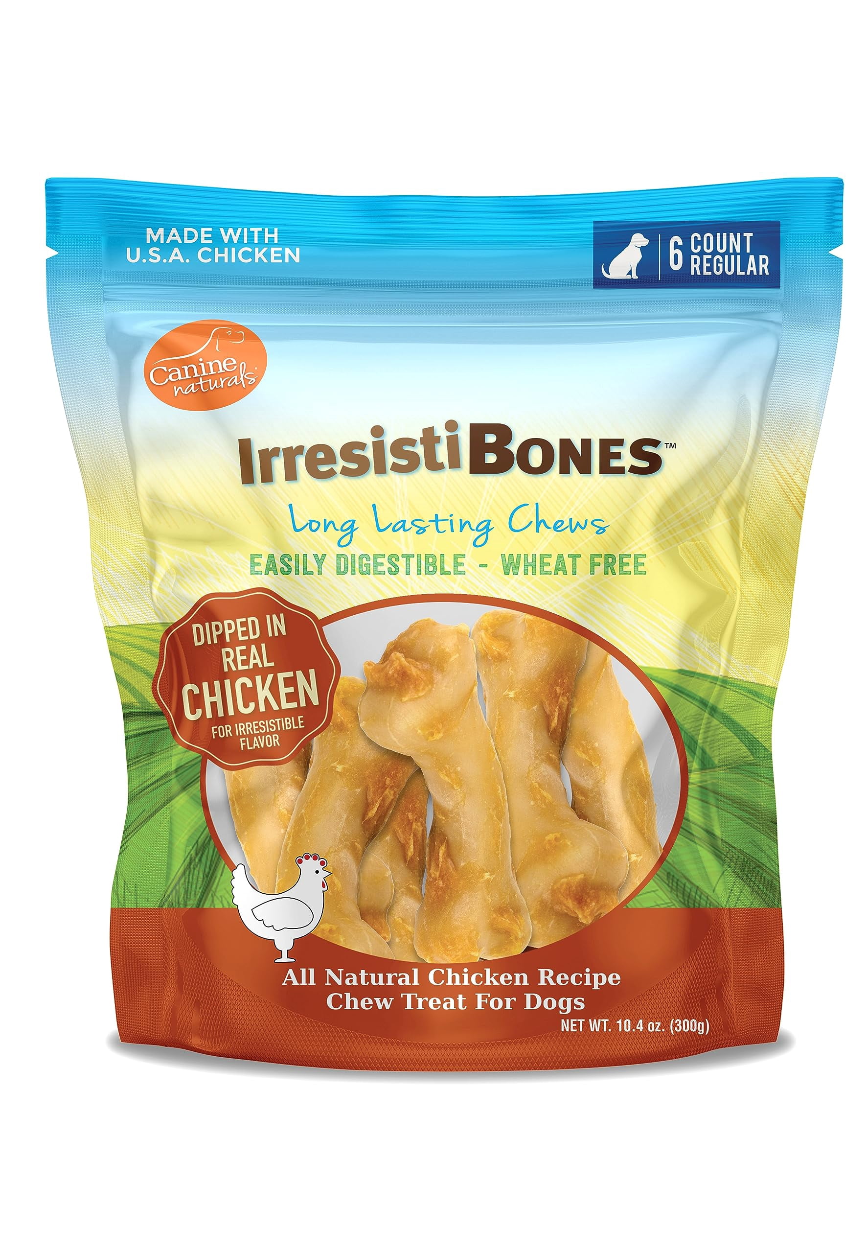 Canine Naturals IrresistiBONES Long DPF11 Lasting Chicken Chew - Made ...