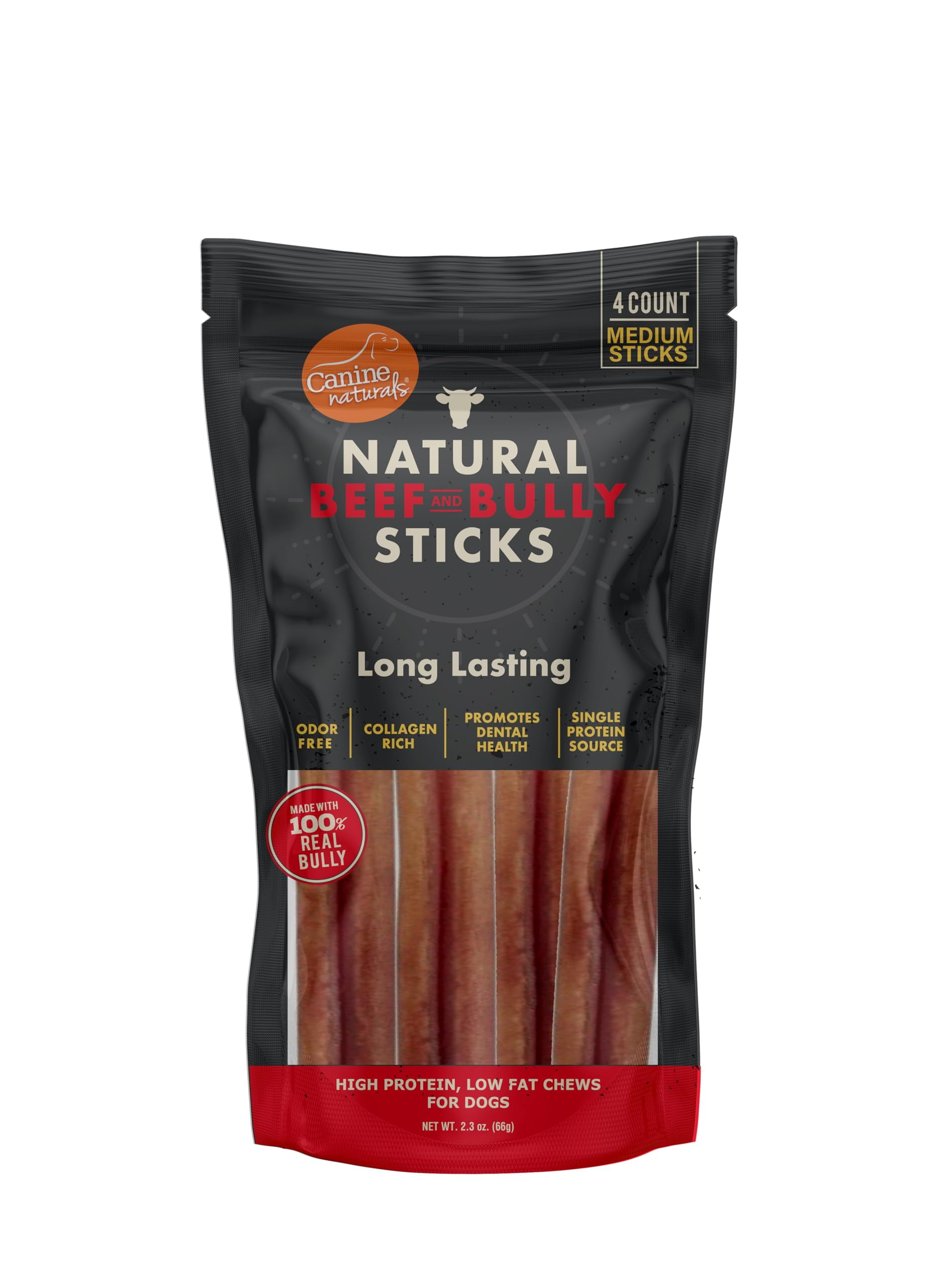 Canine Naturals | Natural TGF4 Beef & Bully Sticks | Long-Lasting, Odor ...