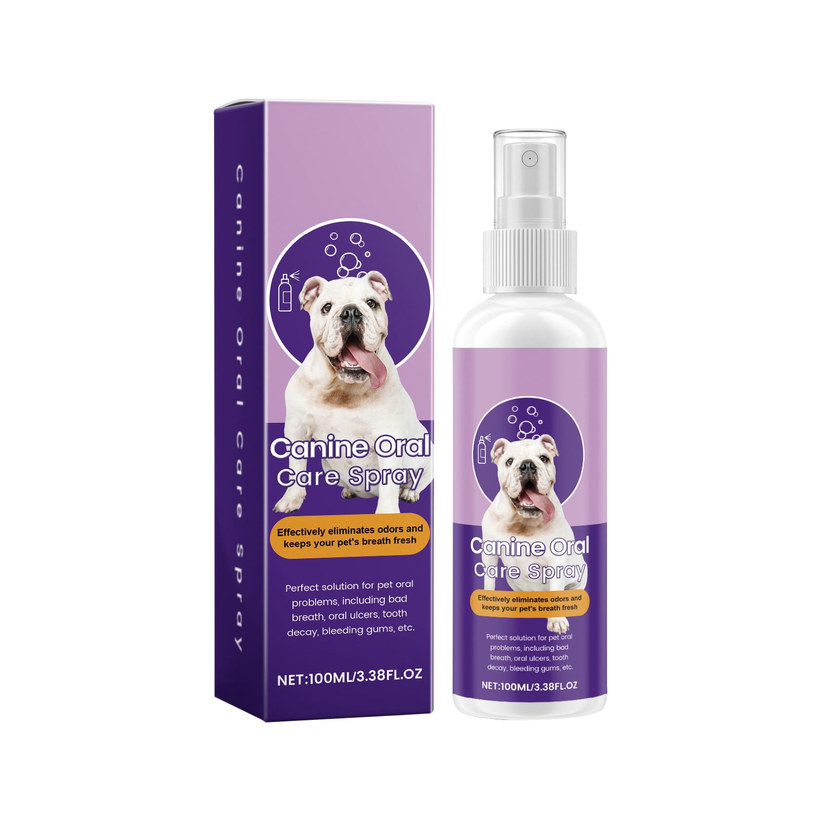 Canine Oral Care Spray for Dogs Fresh Breath, Tartar Control, and Gum ...