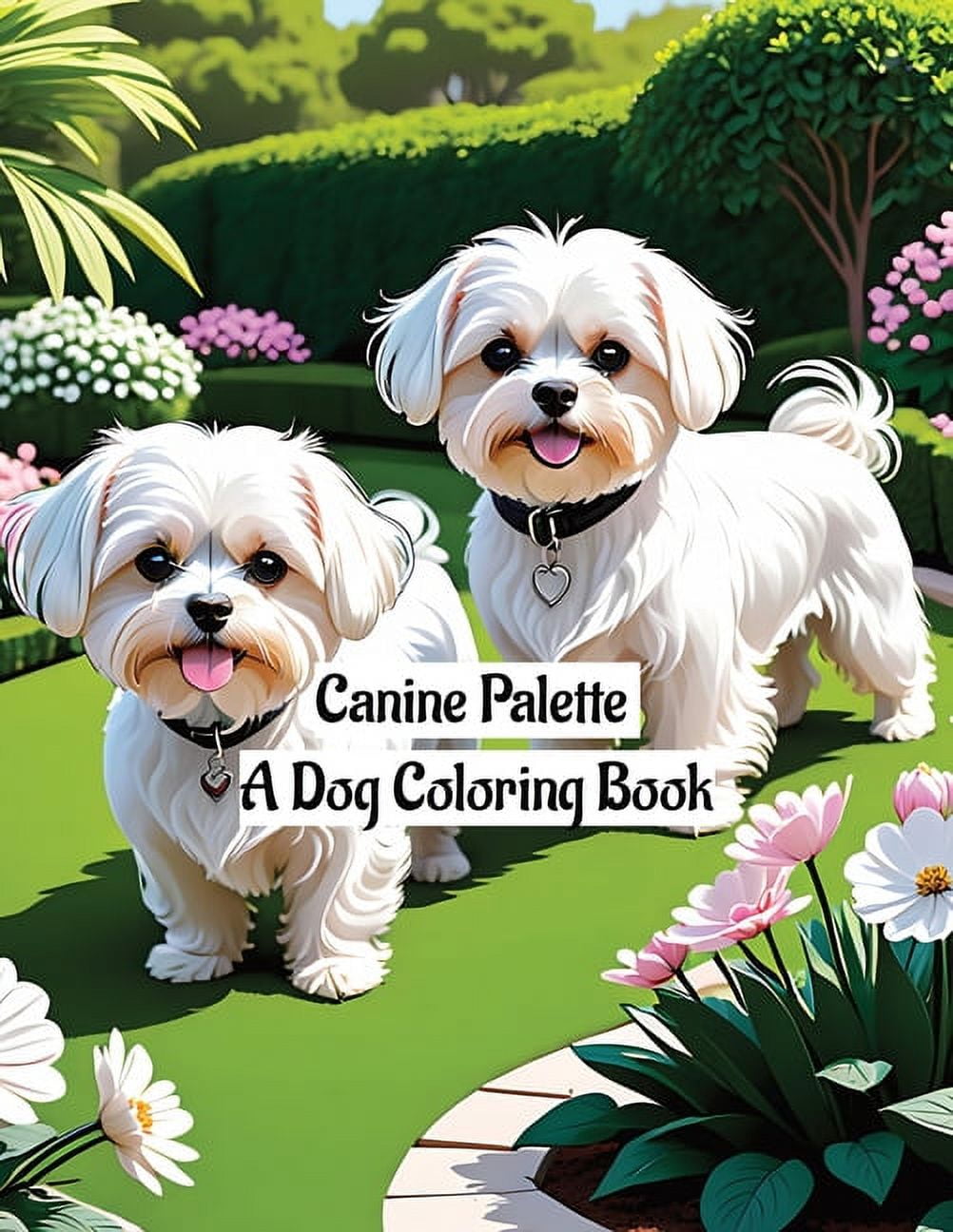 Canine Palette: A Dog Coloring Book, (Paperback) - Walmart.com