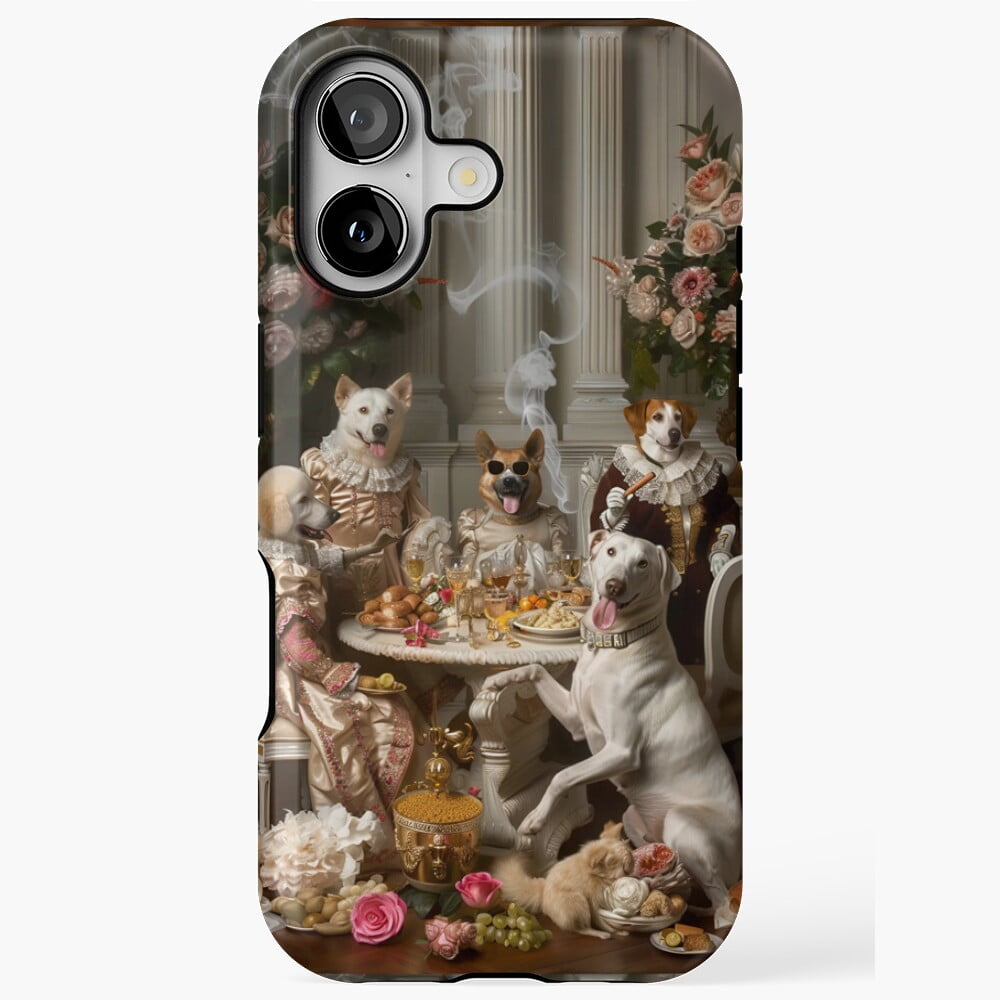 Canine Party Flavors Costumes Art Phone Case with iPhone 17 to 11 Pro ...