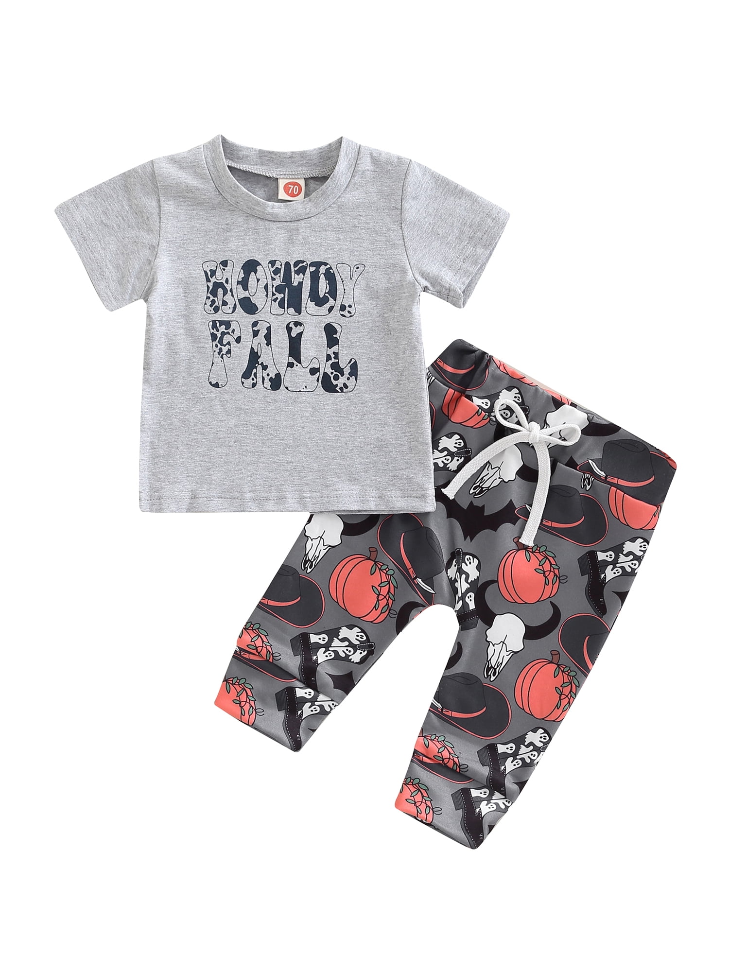 Canis 2Pcs Toddler Kids Baby Boy Mini Boss T-shirt Tops Pants Harem ...