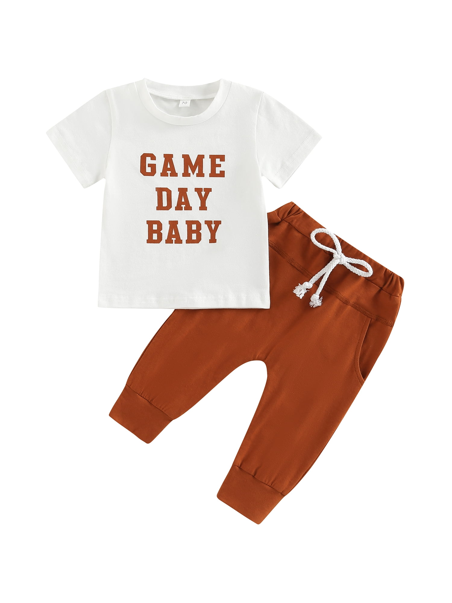 Canis 2Pcs Toddler Kids Baby Boy Mini Boss T-shirt Tops Pants Harem ...