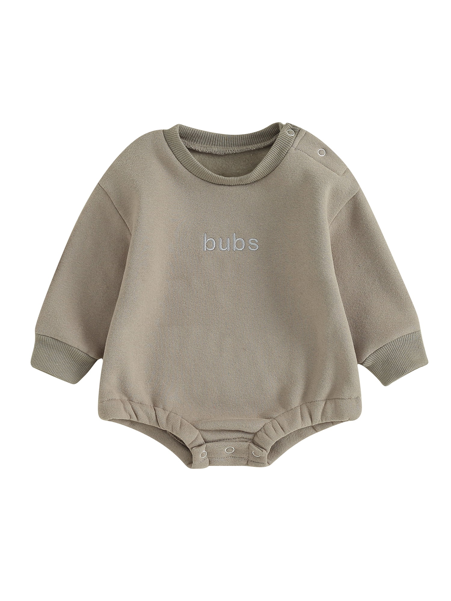 Canis Baby Boy Winter Suit: Long Sleeve Rompers with Letter Embroidery ...