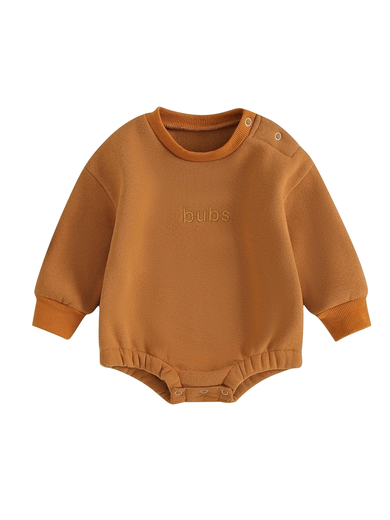 Canis Baby Boy Winter Suit: Long Sleeve Rompers with Letter Embroidery ...