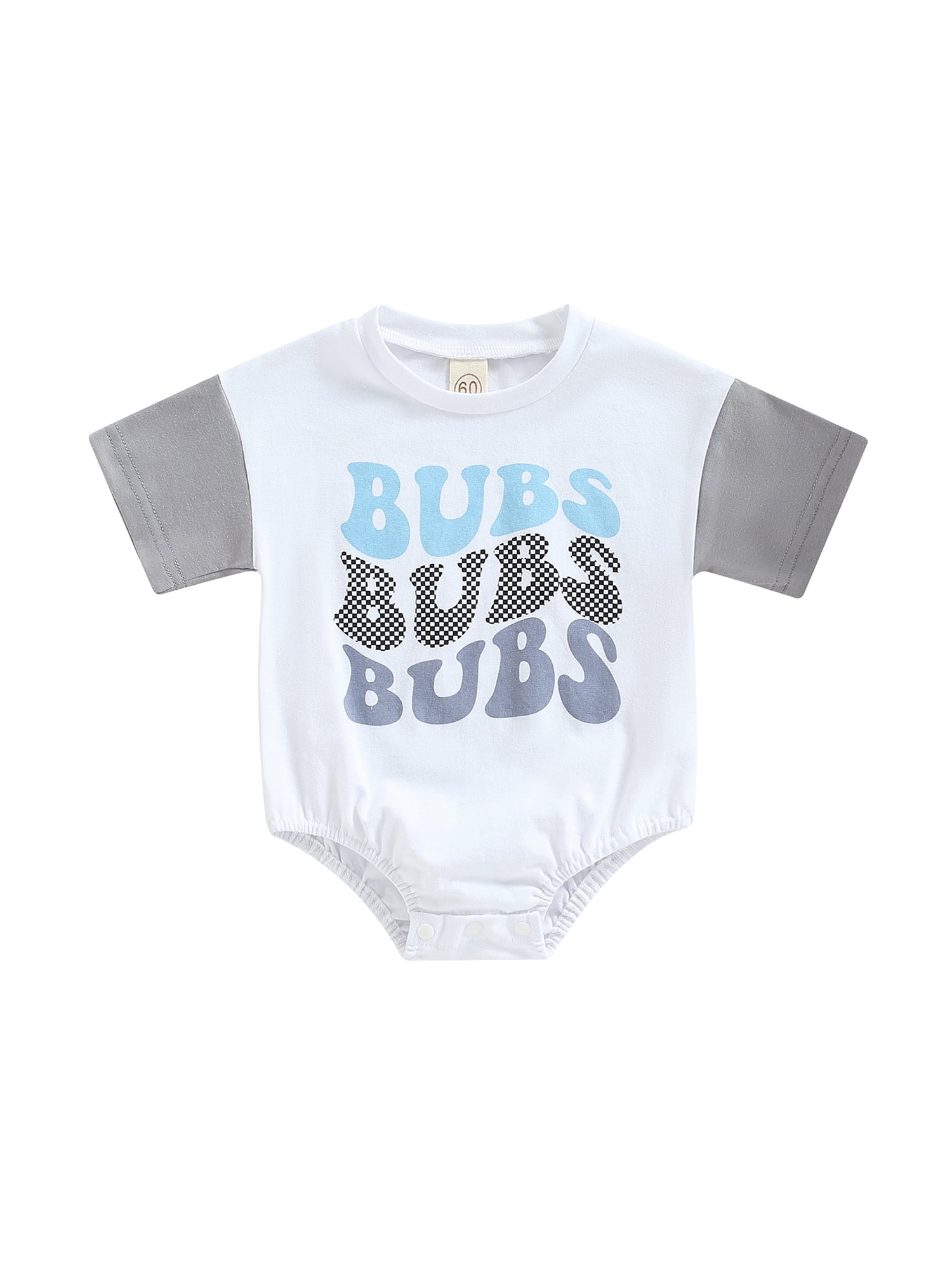Canis Baby Girls Boys Playsuit with Short Sleeve and O Neck in White ...