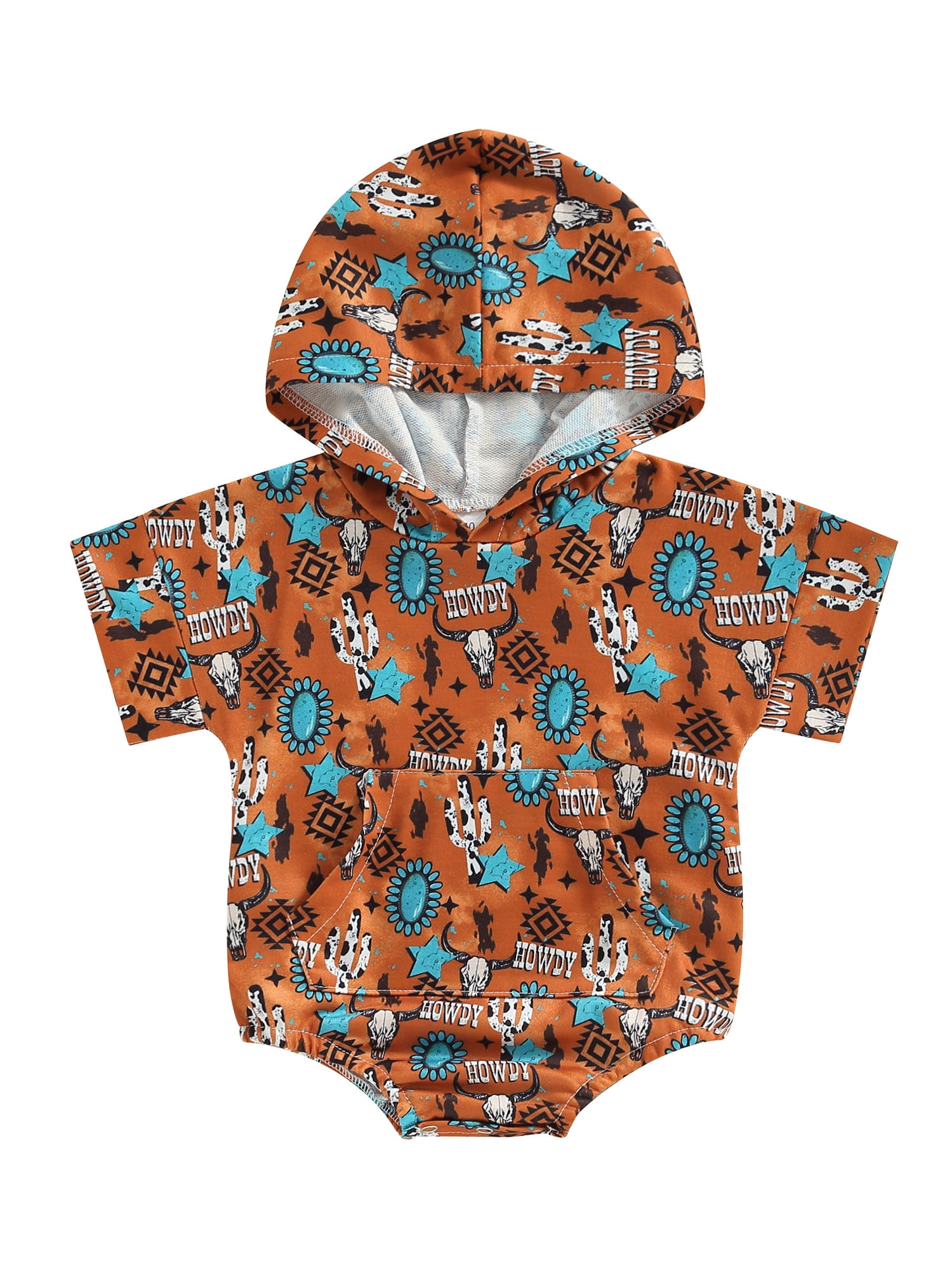Canis Boys Hooded Jumpsuit with Bull Head Print and Pockets - Walmart.com