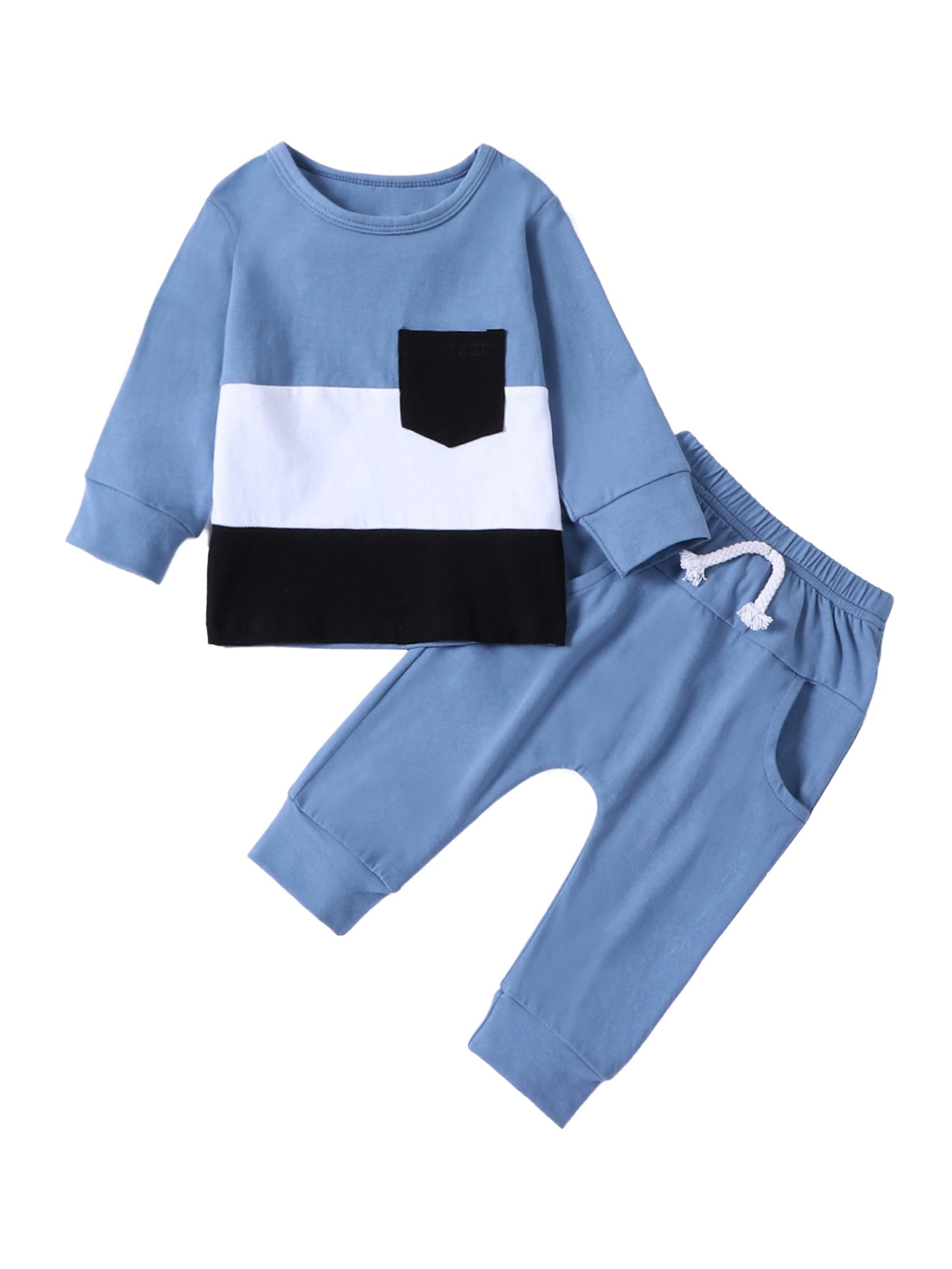 Canis Get Your Toddler Boy Ready for Fall with Contrast Color Tops and ...