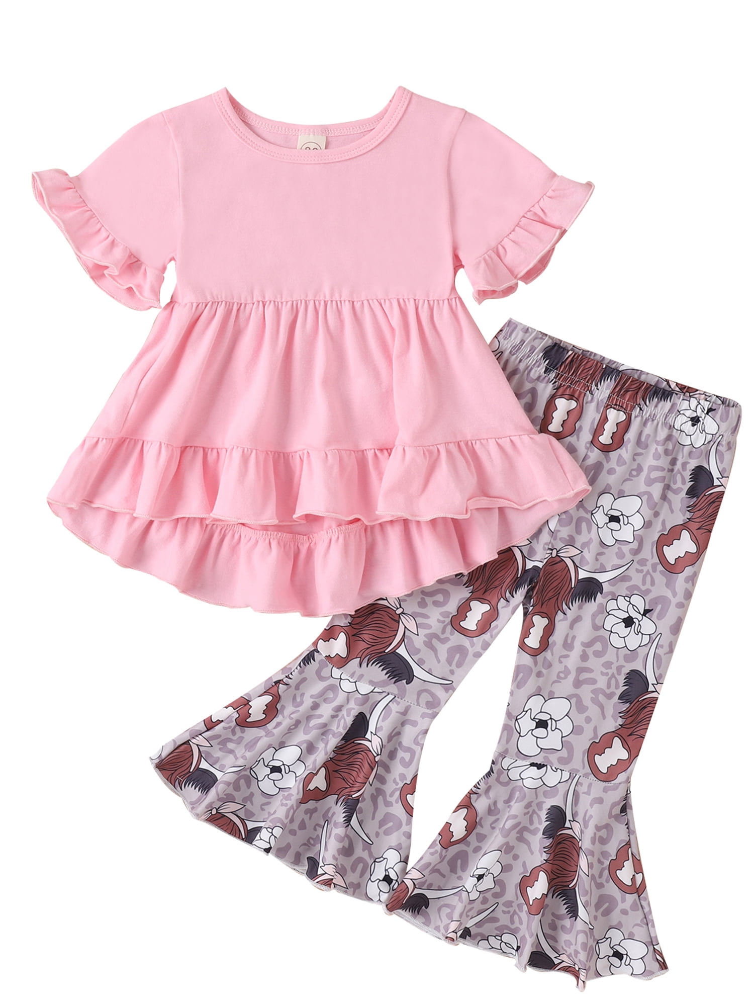 Canis Girls' Clothes Set with Swallow Tail Tops and Flare Pants in ...