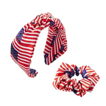 Patriotic USA Headbands, Apparel Accessories, Fourth of July, 12 Pieces ...