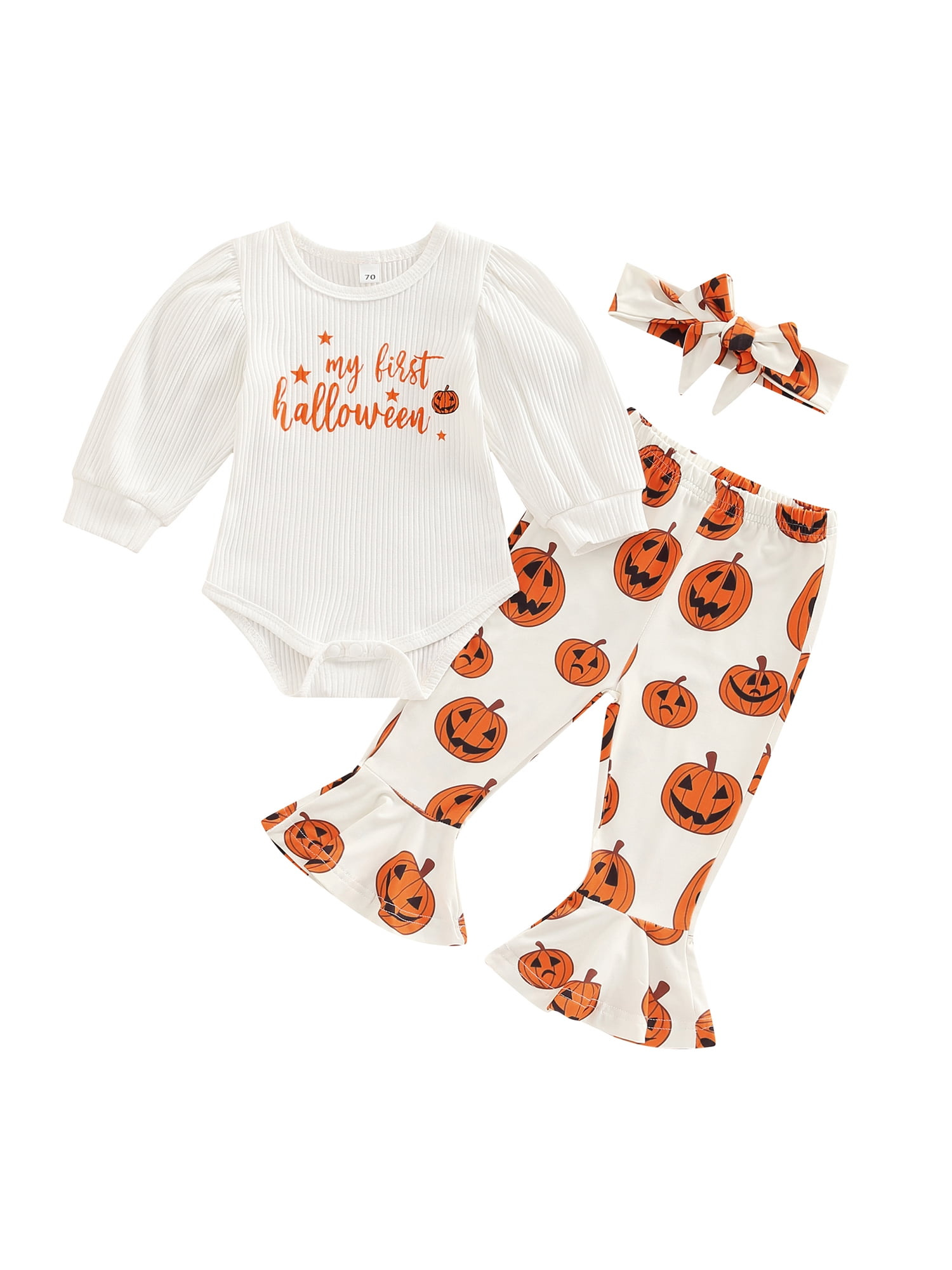 Canis Newborn Baby Girls Cotton Tops Romper Floral Pants 3Pcs Outfits Set Clothes - Walmart.com