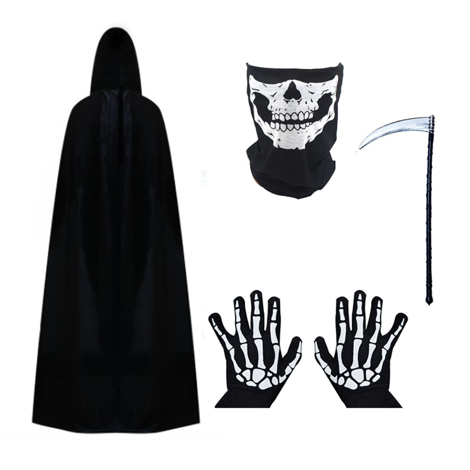 Canis Scary Death Robe Costume Set for Men - Adult Grim Reaper ...