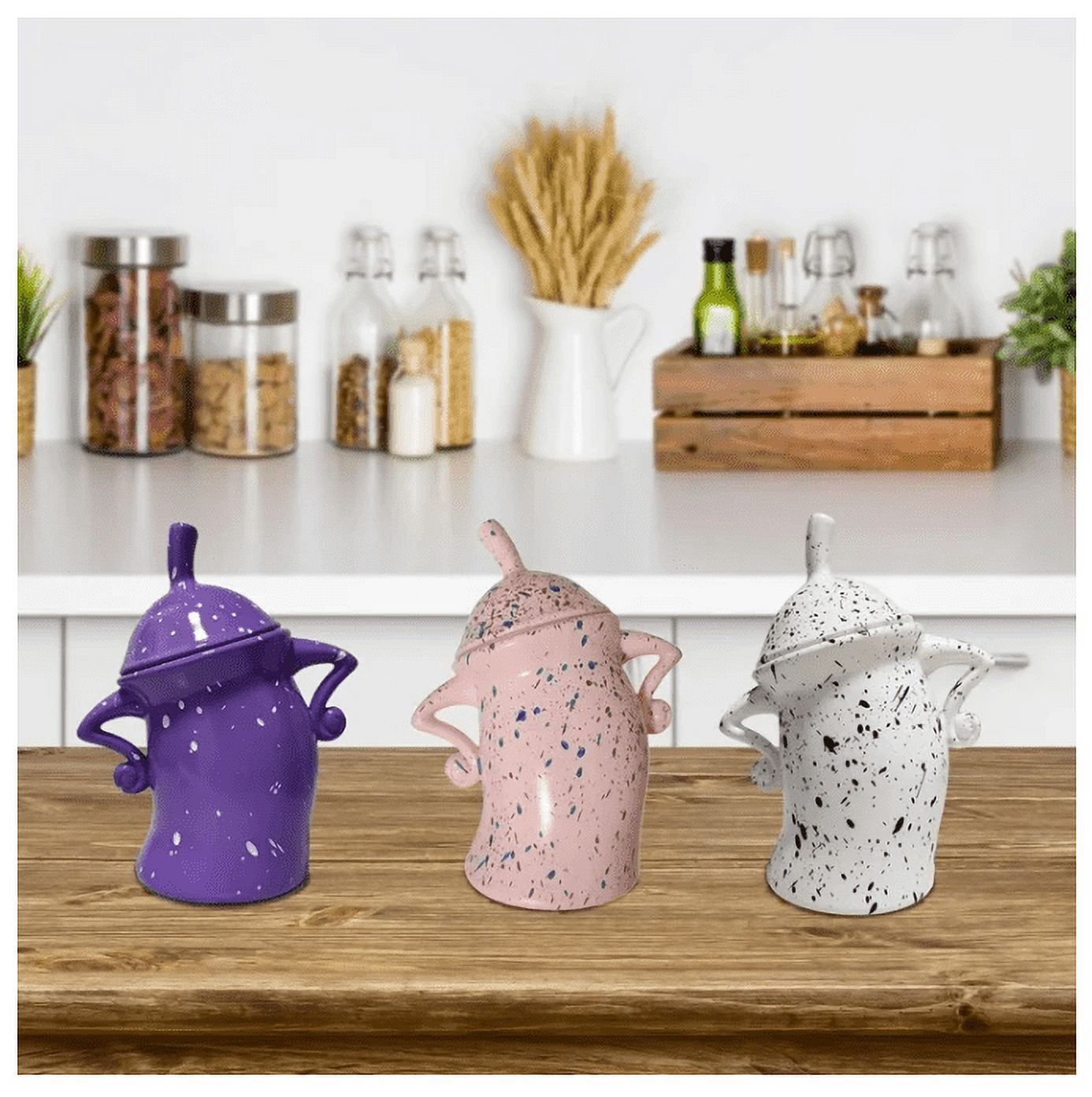 Canister with Attitude, Creative Forked Waist Jars, Cute Sassy Hands on ...