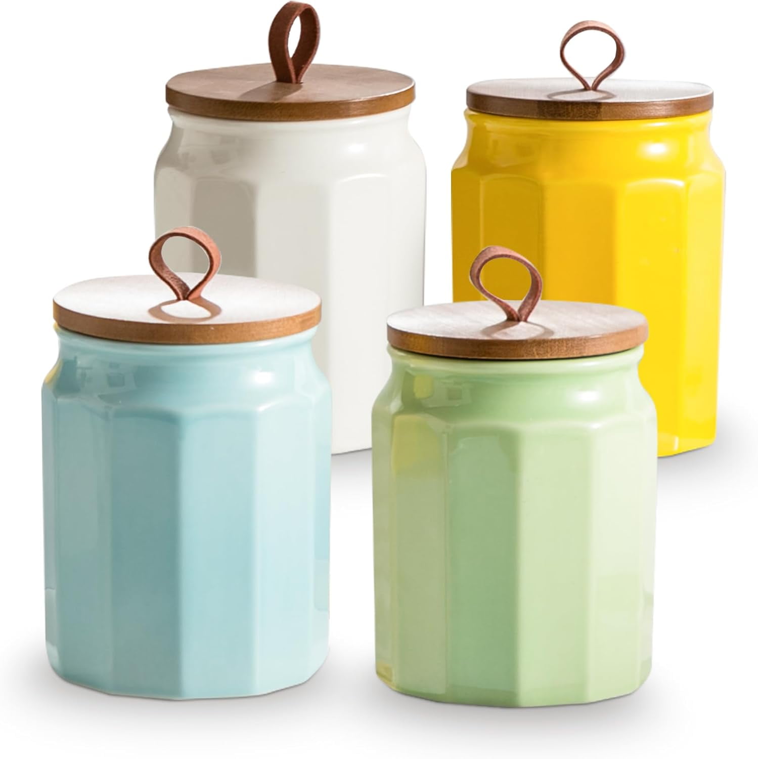 Canister Sets for Kitchen, Kitchen Canisters for Countertop with ...