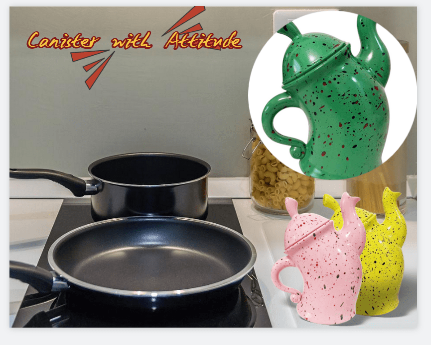 Canister with Attitude, Fun Airtight Kitchen Storage Canisters,Cute ...