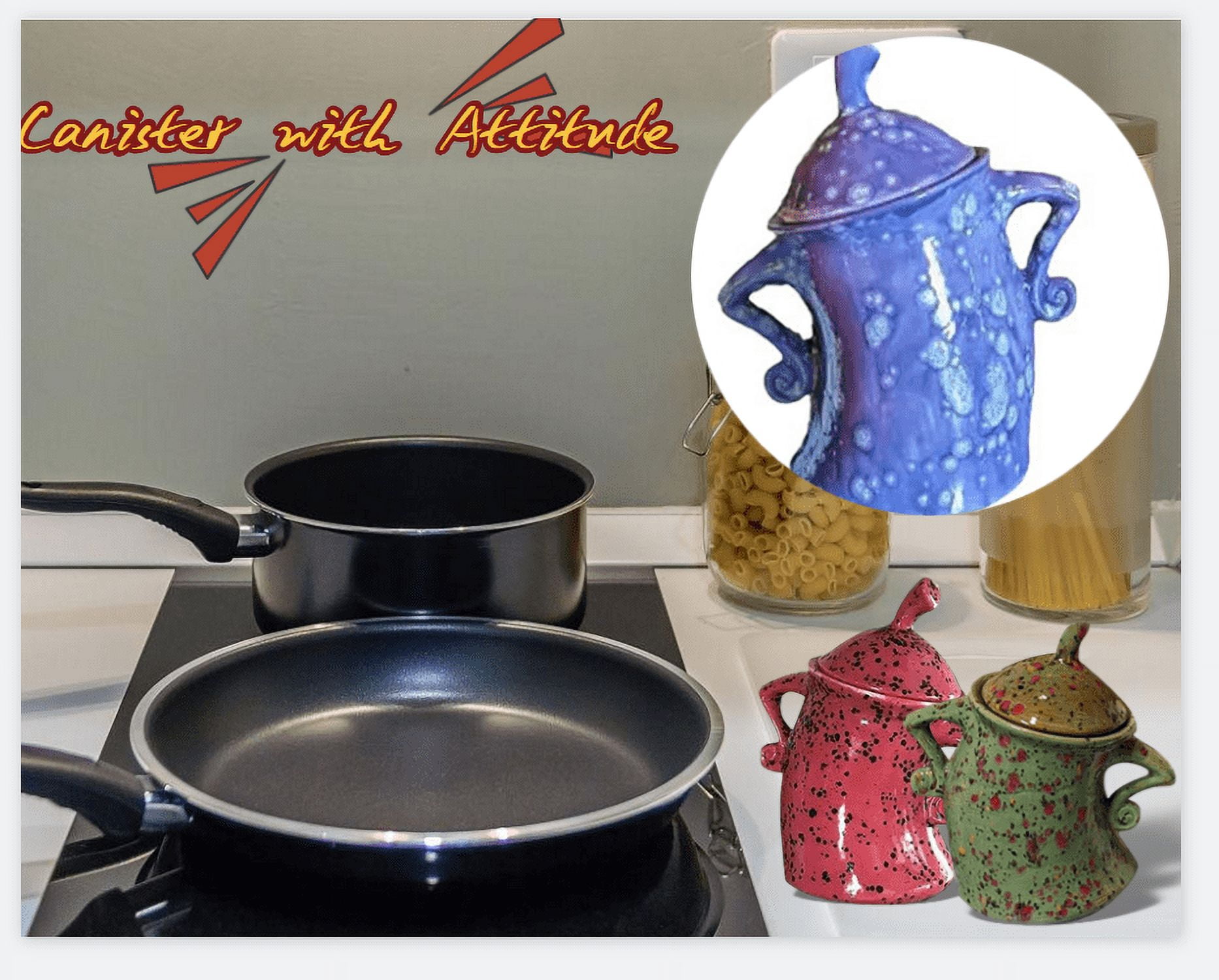 Canister with Attitude, Fun Airtight Kitchen Storage Canisters,Cute ...