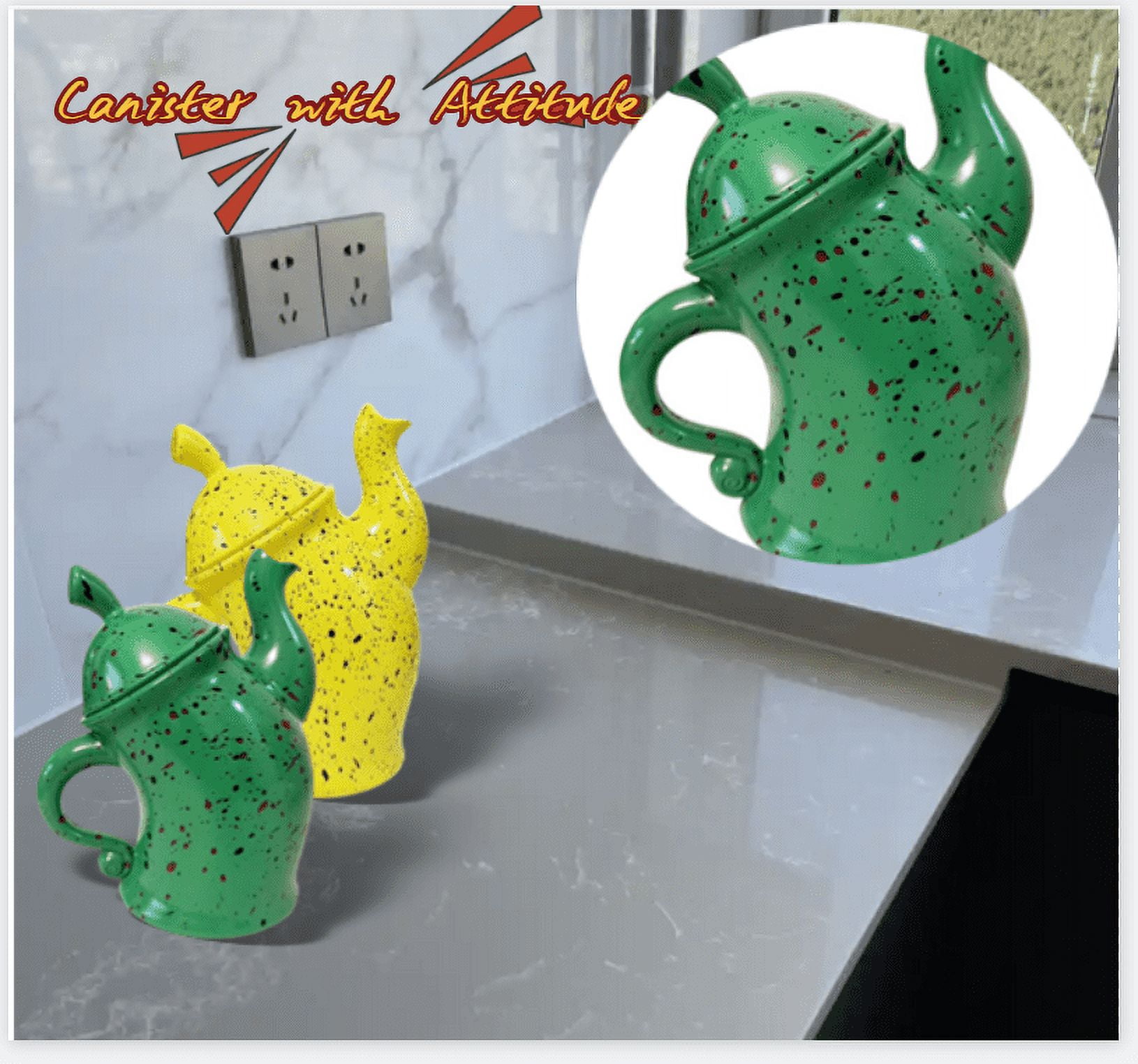 Canister with Attitude, Fun Airtight Kitchen Storage Canisters,Cute ...