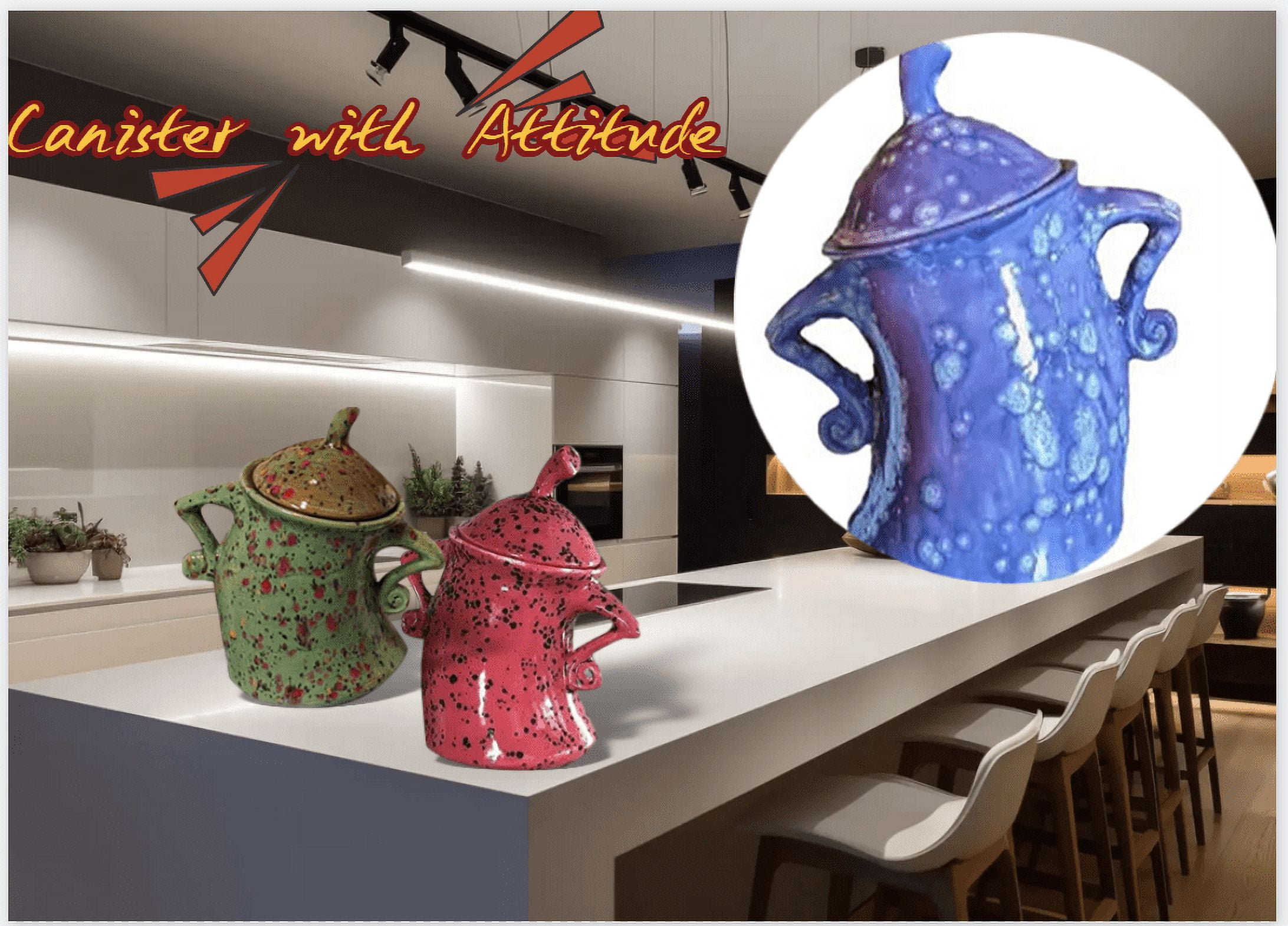 Canister with Attitude, Fun Airtight Kitchen Storage Canisters (M ...