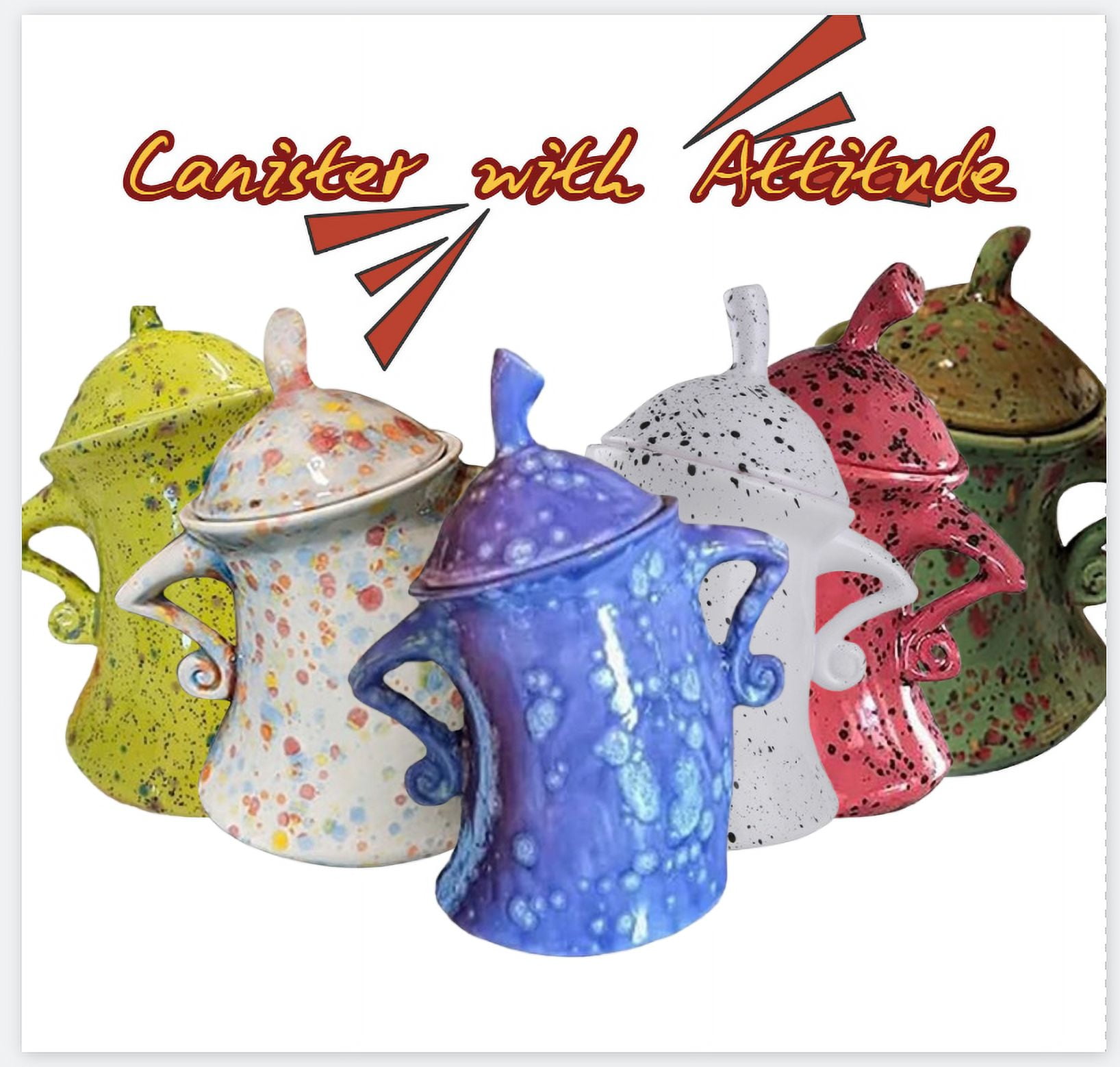 Canister with Attitude, Fun Airtight Kitchen Storage Canisters (M ...