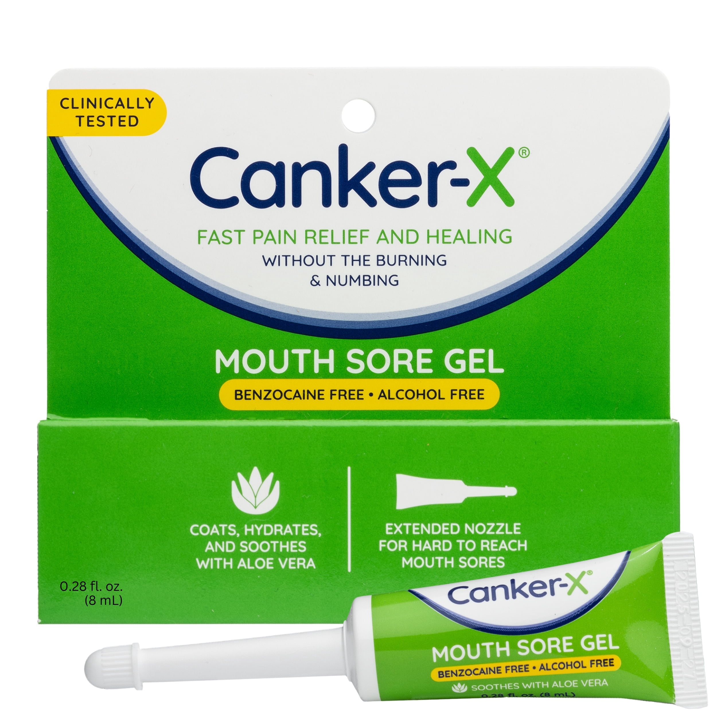 Canker-X Mouth Sore Gel, Fast Pain Relief & Healing for Canker Sores, 0 ...