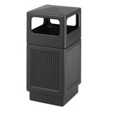 Canmeleon Side-Open Receptacle Square, Polyethylene, 38 gal, Textured ...