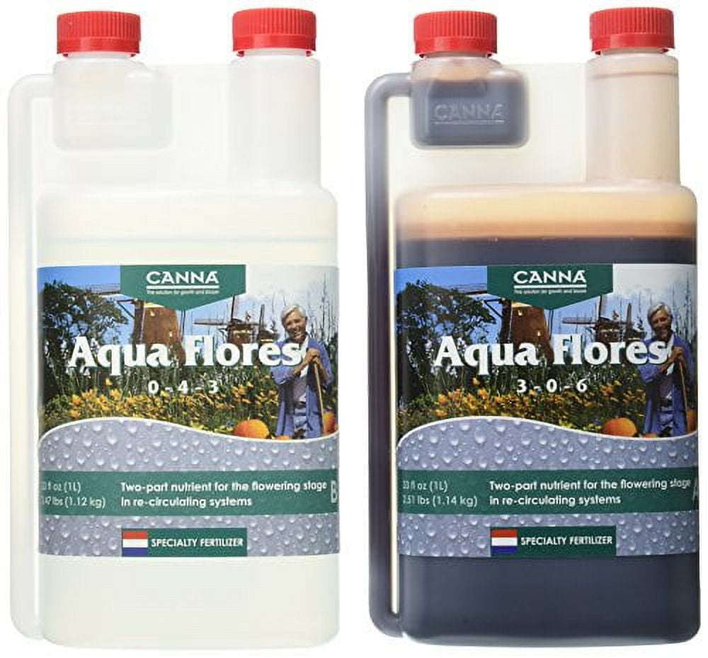 Canna Aqua Flores A & B Set 2X1 Liter by Canna - Walmart Business Supplies