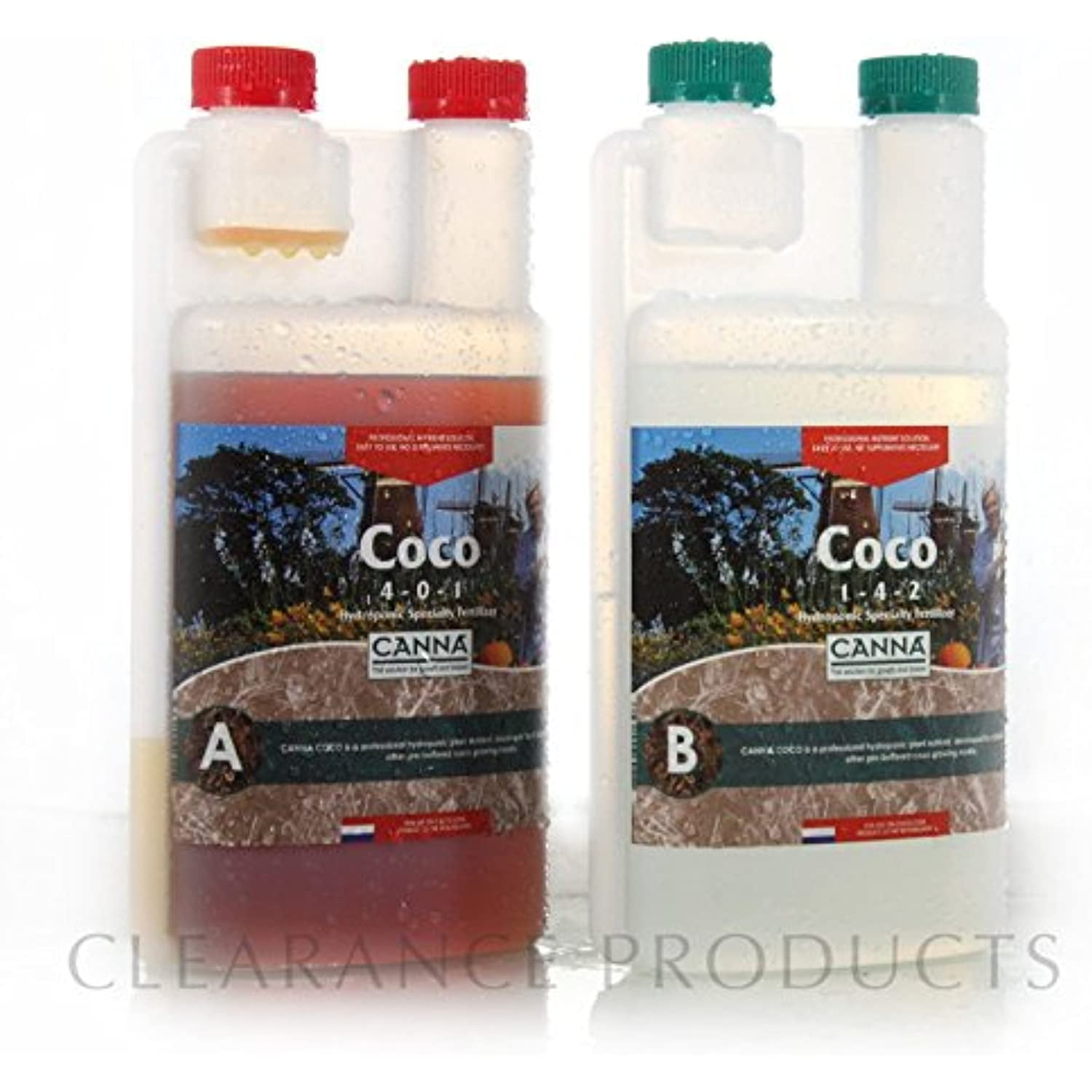Canna Coco A & B 1 Liters 1L Hydroponics Base Nutrients Veg Flower ...