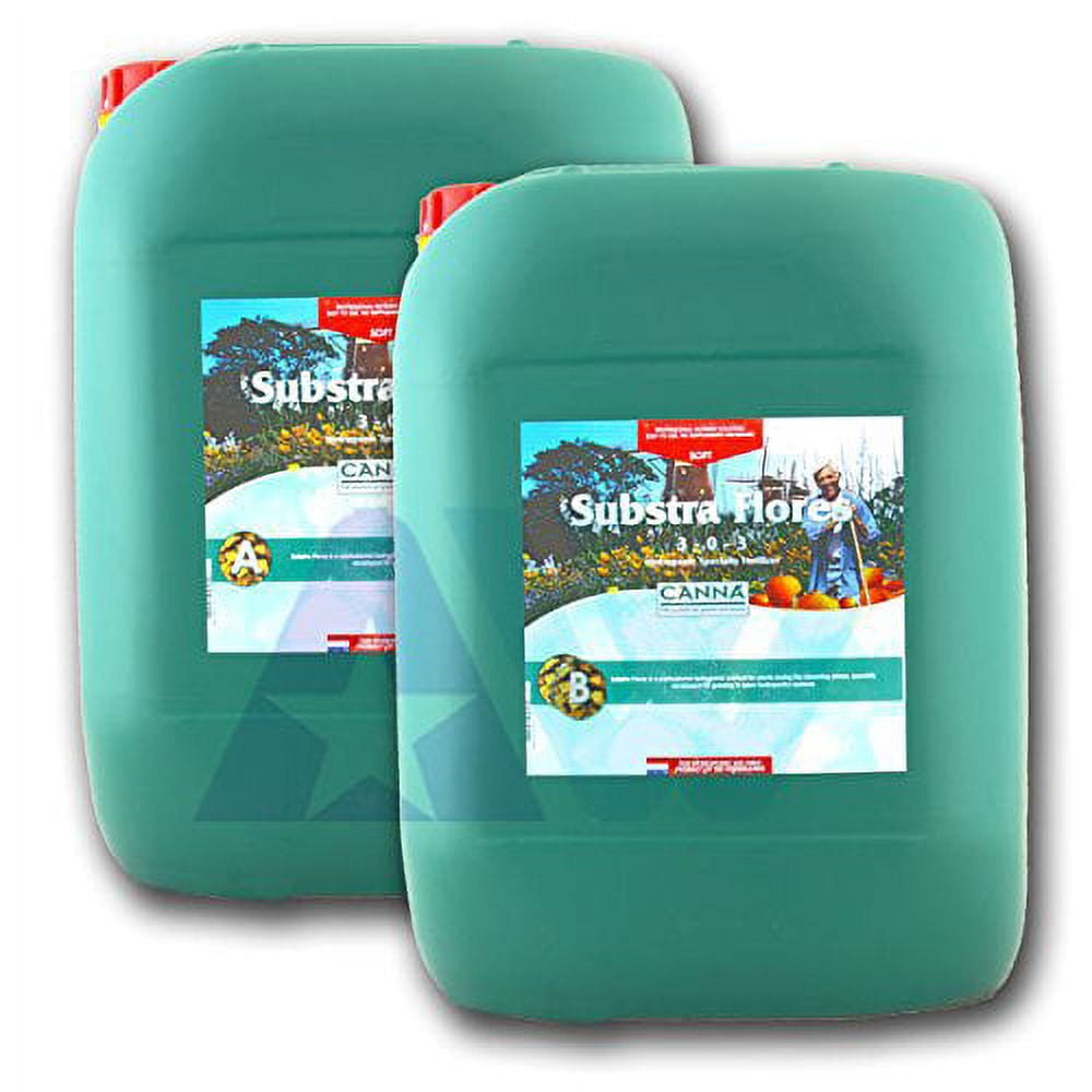 Canna Substra Flores A+B 20L Liter SOFT WATER 2-Part AB Hydroponics ...
